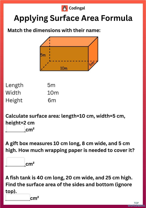 M_G05M17L48_WC02_Applying_Surface_Area_Formula_2. Interactive worksheet ...