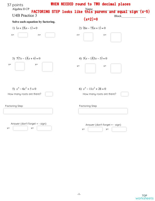 Math: interactive worksheets and online exercises | TopWorksheets