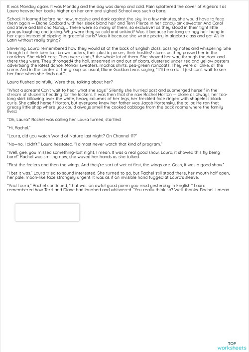 The Fan Club. Interactive worksheet | TopWorksheets