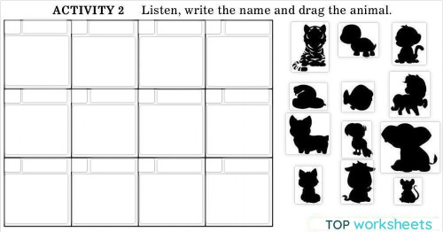 Kb 105-s01-02 My pets. Interactive worksheet | TopWorksheets