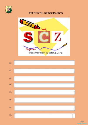 Uso de la C.S,Z. Ficha interactiva | TopWorksheets