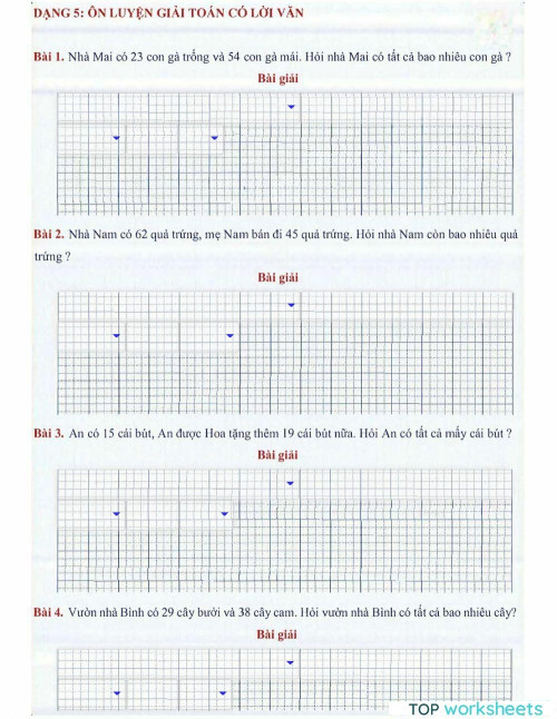 Interactive worksheets and online exercises in vietnamese | TopWorksheets