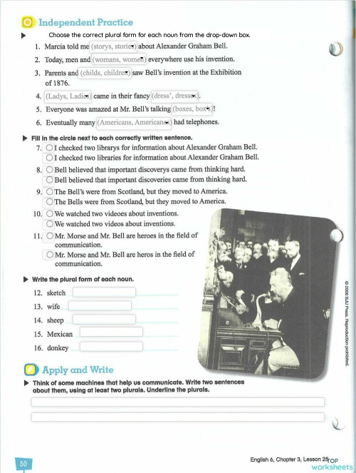 Lesson 25: Independent Practice Pg 50. Interactive worksheet ...