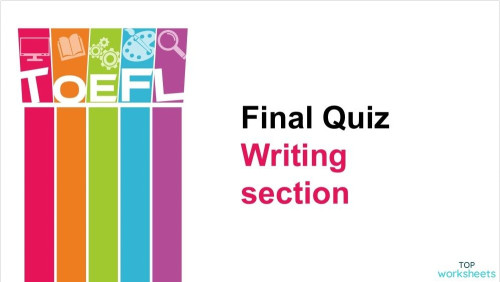 Writing Test. Interactive worksheet | TopWorksheets