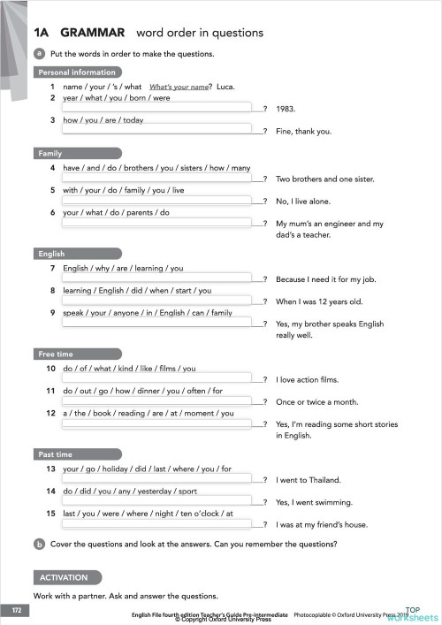 Like/Want/Need/Have + To + Verb. Interactive worksheet | TopWorksheets