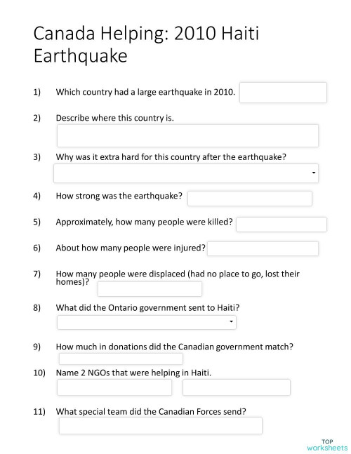 Climate Change Agreements. Interactive worksheet | TopWorksheets
