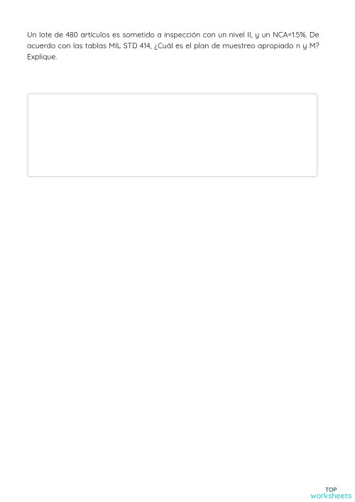 EJERCICIO MIL STD POR VARIABLES. Ficha interactiva | TopWorksheets