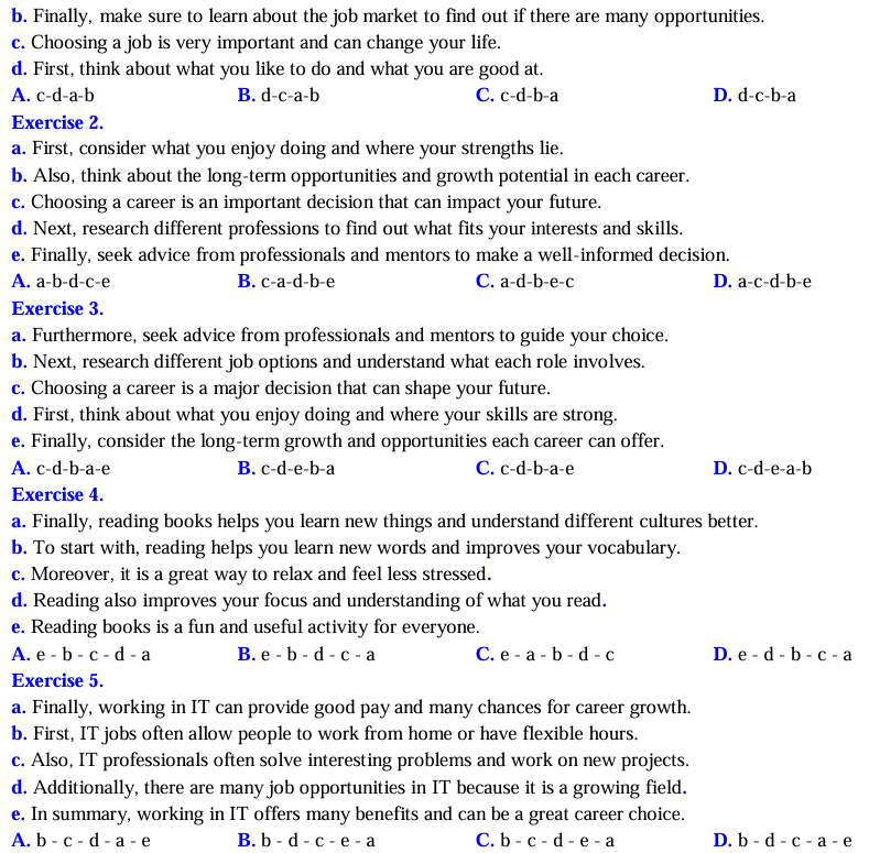PRACTICE UNIT 12.1: CAREER CHOICES. Interactive worksheet | TopWorksheets