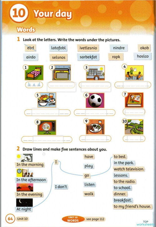 Your day_DKTH34. Interactive worksheet | TopWorksheets