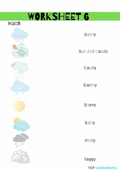 The weather. Interactive worksheet | TopWorksheets