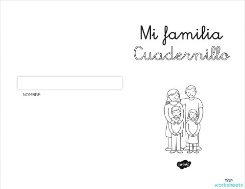 CUADERNO MI FAMILIA. Ficha interactiva | TopWorksheets
