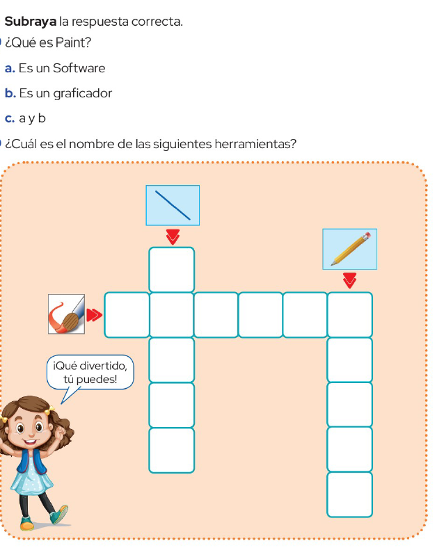 Evaluación de Paint. Ficha interactiva | TopWorksheets