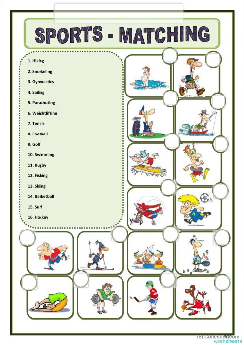 sportvocabularym2. Interactive worksheet | TopWorksheets