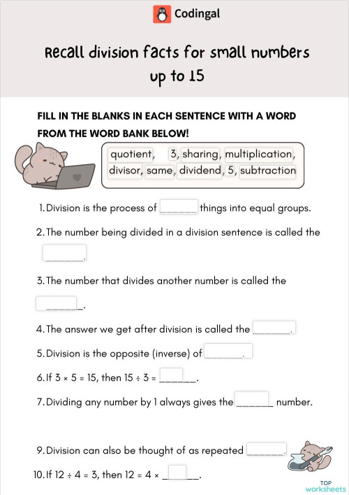 M_G03M15L32_WE02_Recall division facts for small numbers up to 15 ...