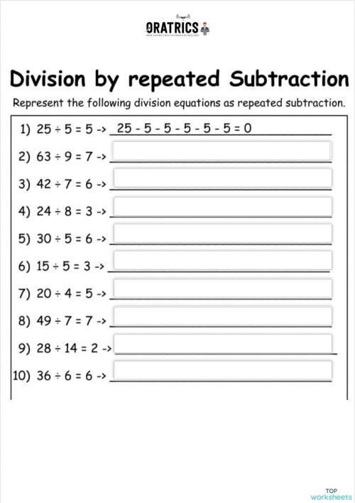 Division PP. Interactive worksheet | TopWorksheets
