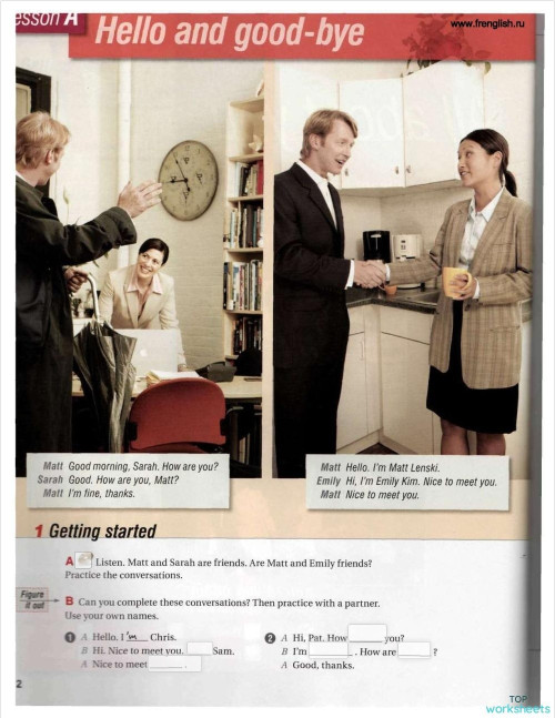 Greetings and the Alphabet.. Interactive worksheet | TopWorksheets