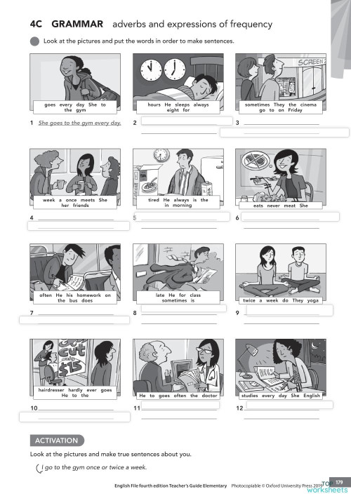 4C adverbs Gramm. Interactive worksheet | TopWorksheets