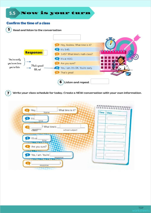 5.5 Your turn. Interactive worksheet | TopWorksheets