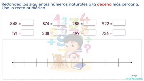 Redondeo de números naturales: fichas interactivas y ejercicios online ...