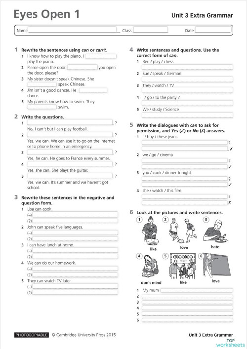 EO1 unit 3. Interactive worksheet | TopWorksheets