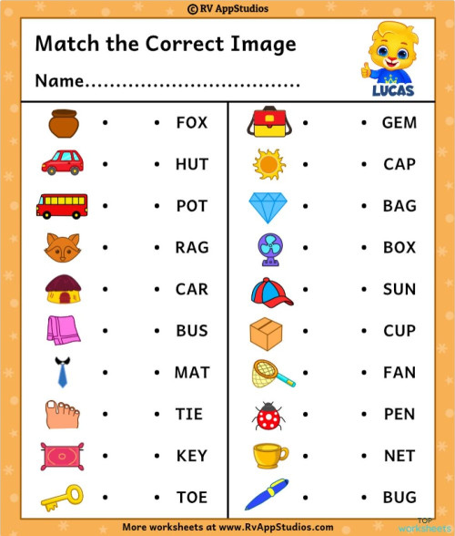 Three-letter words. Interactive worksheet | TopWorksheets