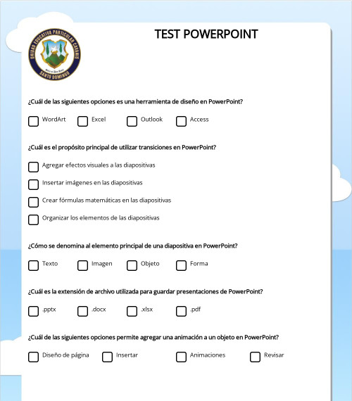 TEST POWERPOINT. Ficha interactiva | TopWorksheets
