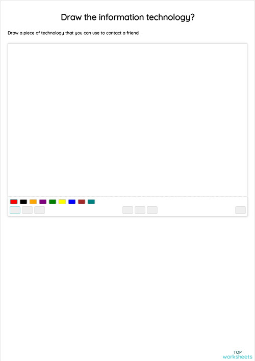 Draw the information technology?. Interactive worksheet | TopWorksheets