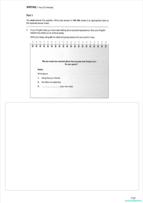 Written exam: interactive worksheets and online exercises | TopWorksheets