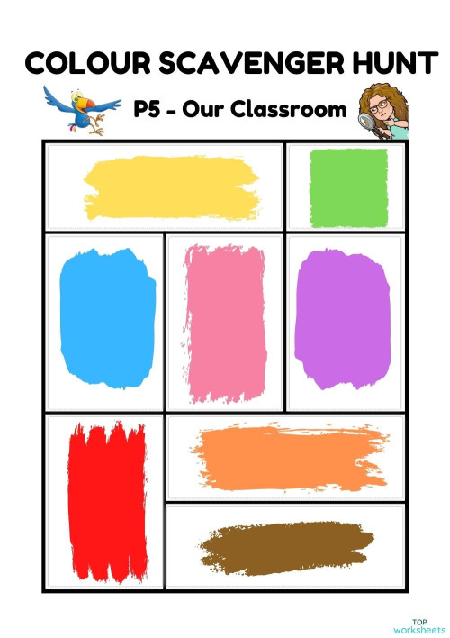 Look, Find and Draw (Anna Ò. P5 SN). Interactive worksheet | TopWorksheets