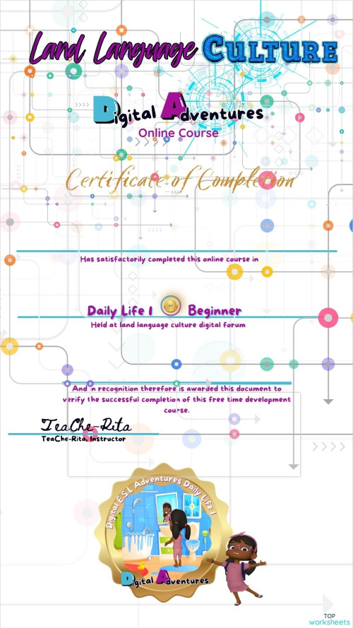 Ruthie: Daily Life 1 Digital Assignment 1. Interactive worksheet ...