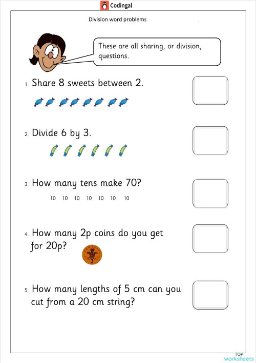 M_G02M11L50_WE01_Introduction To Division. Interactive worksheet ...
