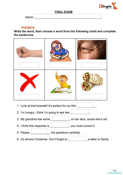 final exam Flyers 12 (SJ6-4). Interactive worksheet | TopWorksheets