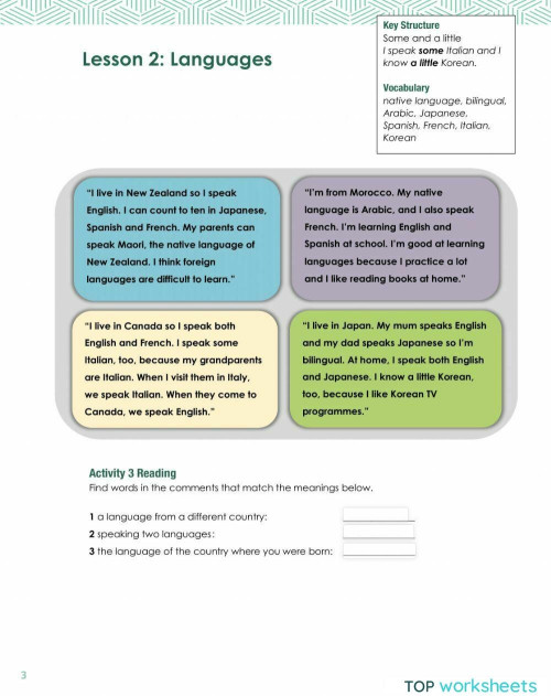 Access 8 - Unit 5 - Lesson 2 - Act 3. Interactive worksheet | TopWorksheets