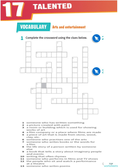UNIT 17 VOCABULARY PAG68. Interactive worksheet | TopWorksheets