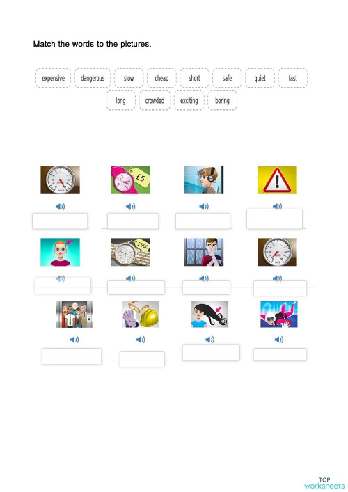 1 ESO - UNIT 4 VOCAB 1. Interactive worksheet | TopWorksheets