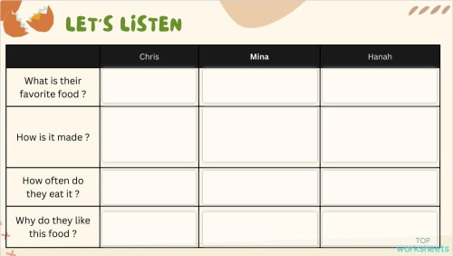 Listening: interactive worksheets and online exercises | TopWorksheets