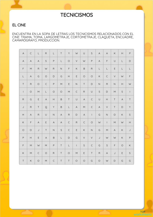 TECNICISMOS. Ficha interactiva | TopWorksheets