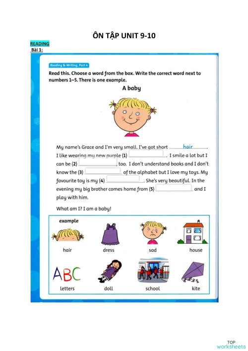 Review Unit 9-10 (Get ready for starters). Interactive worksheet ...