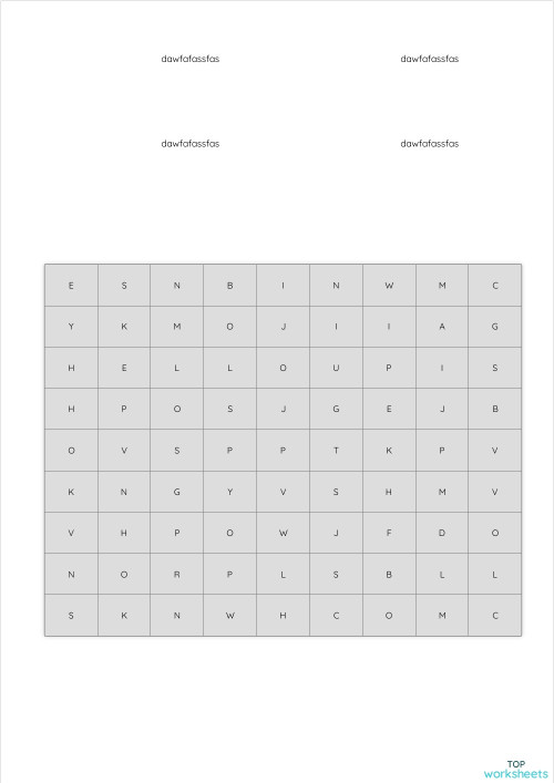 eafafafadfdf ใบงานเชิงโต้ตอบ | TopWorksheets