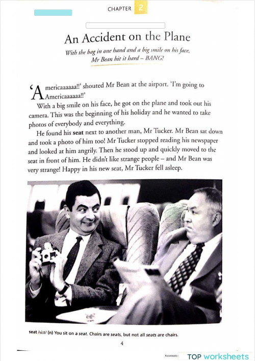Mr Bean Chapter 2. Interactive worksheet | TopWorksheets