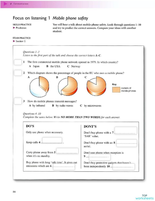 15.Tech_L_Mobile phone&Penwood. Interactive worksheet | TopWorksheets