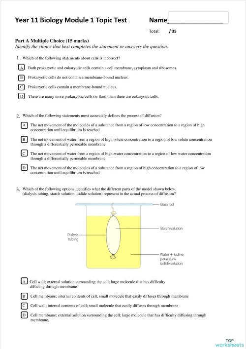 BIOLOGY: interactive worksheets and online exercises | TopWorksheets