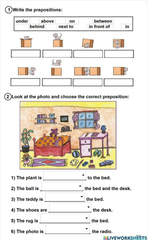 EN3_U2_Prepositions. Interactive worksheet | TopWorksheets