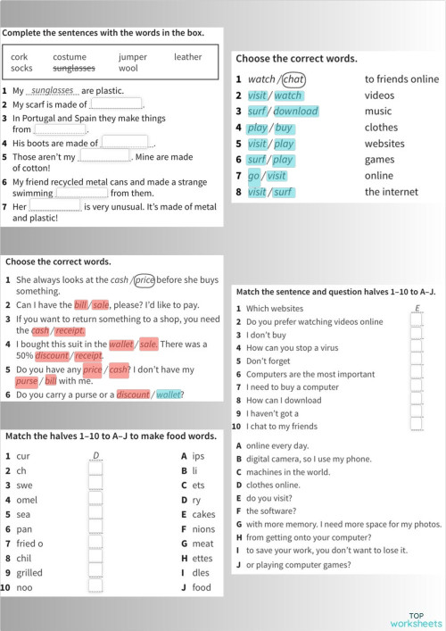 Gateway A2 U8 Personality Adjectives and U5 Reading. Interactive worksheet | TopWorksheets
