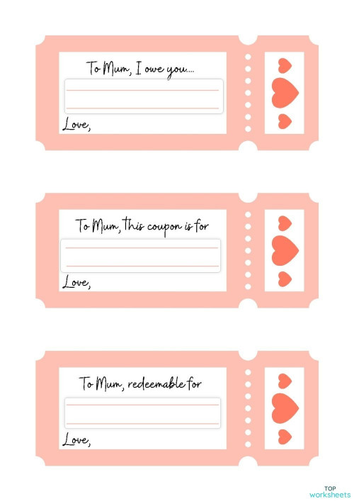 Coupon 8/3. Interactive worksheet | TopWorksheets