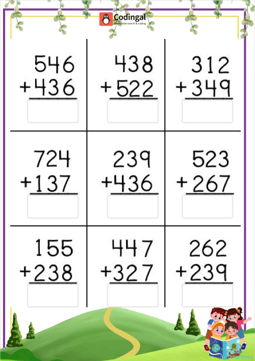 M_G02M05L24_WC03_Addition_With_Regrouping_7. Interactive worksheet ...