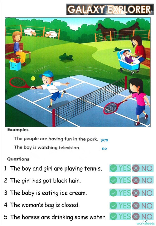 Starters Mini Trainer P13. Interactive worksheet | TopWorksheets