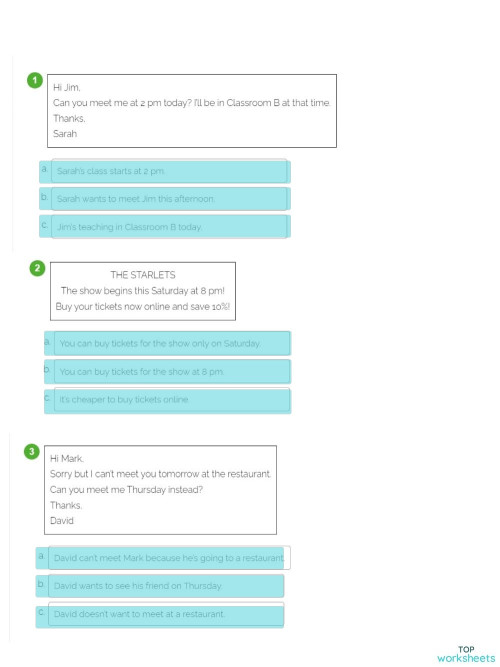 KET - Part 1 - Practice (With Answers). Interactive worksheet ...