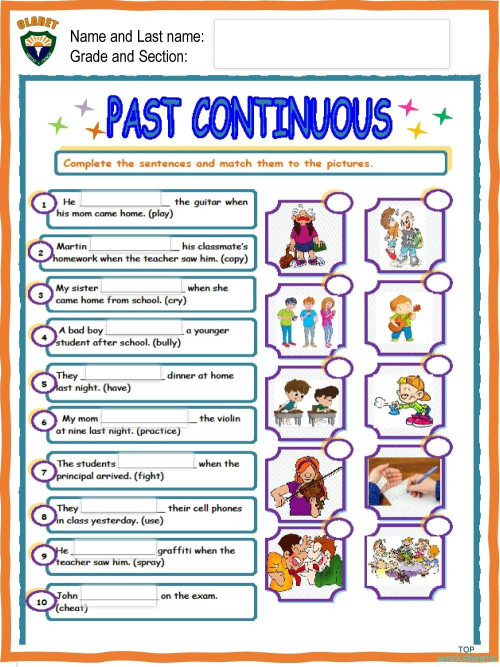 6th grade Grammar 4.1. Pract. Act.. Interactive worksheet | TopWorksheets