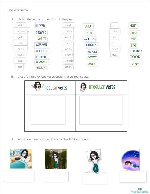 PG02 Week 2. Interactive worksheet | TopWorksheets